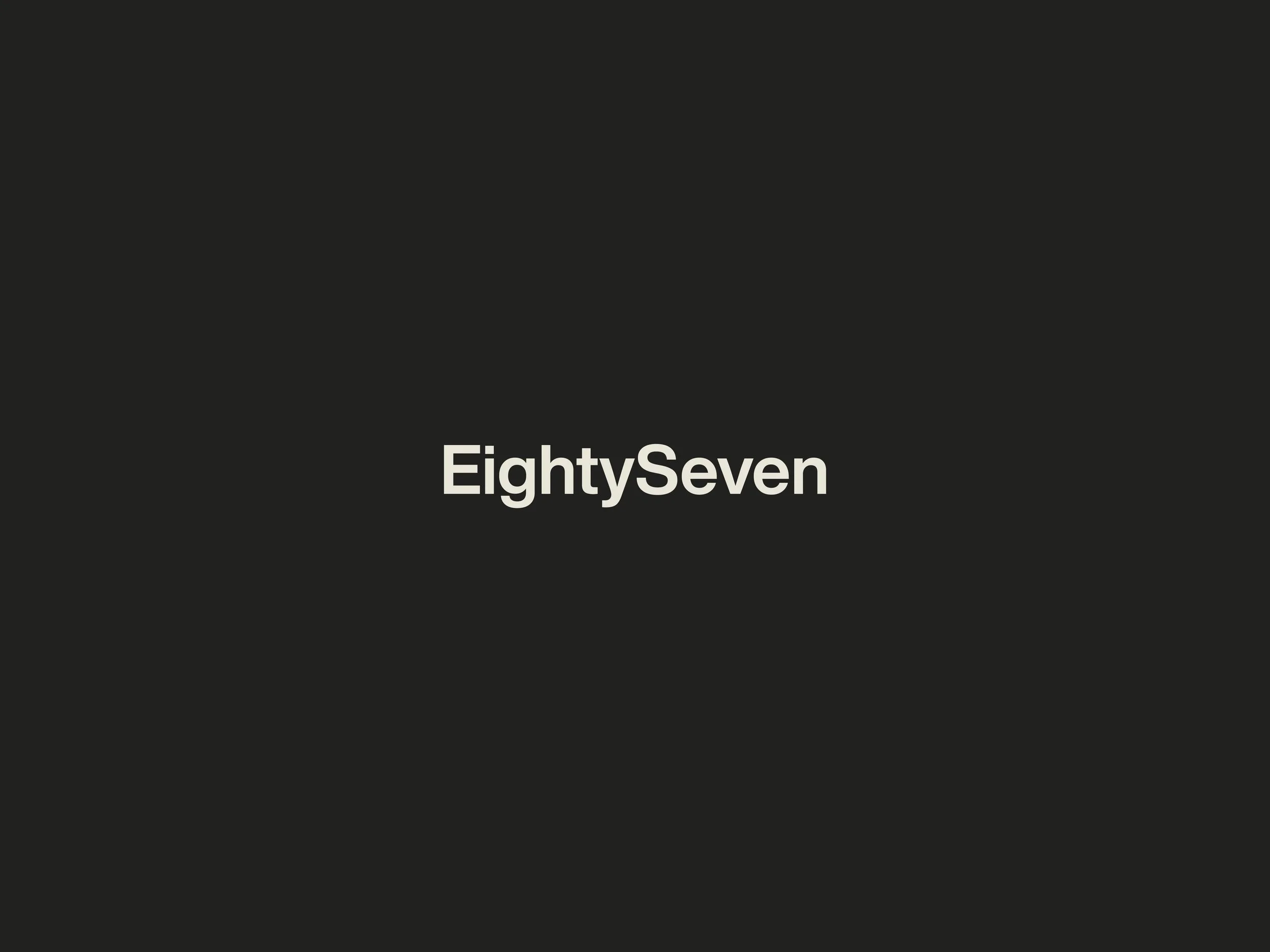 EightySeven — EightySeven