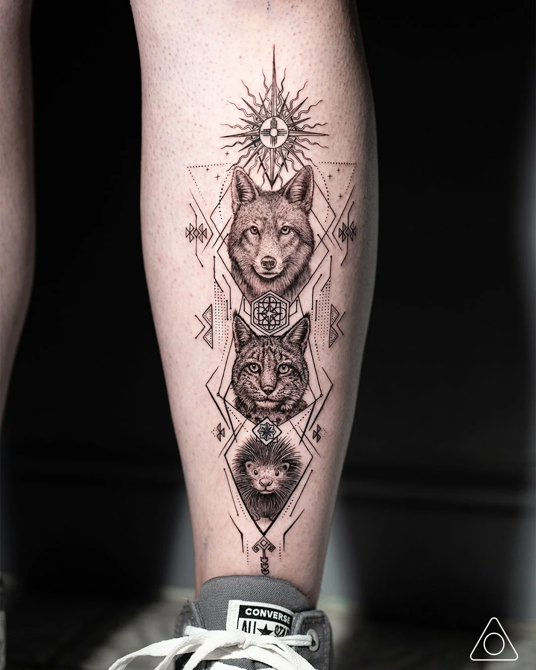 Desert Totem Fine-Line Wildlife Tattoo | Tattoo Artist in Albuquerque ...
