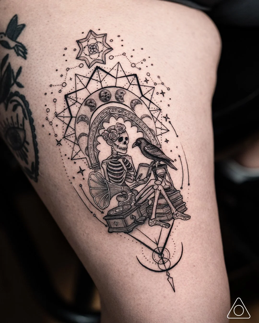 Gothic Muse Fine Line Tattoo Art by Tattoo Artist in Chicago Illinois ...