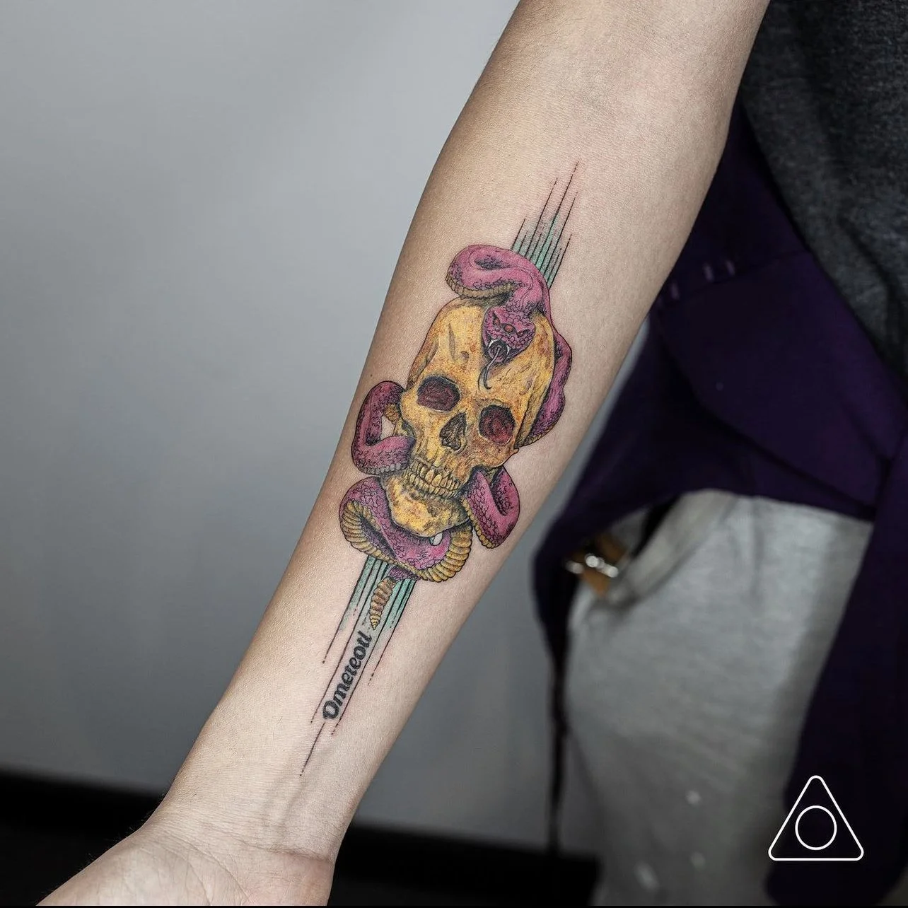 SNAKE THRU SKULL — 1MM Tattoo Studio