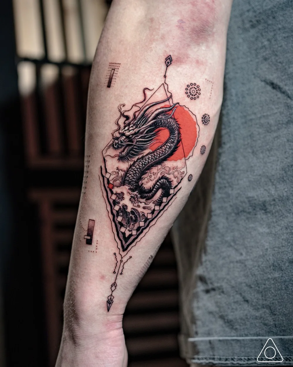 Diamond Dragon Tattoo by Los Angeles Fine Line Tattoo Artist — 1MM ...