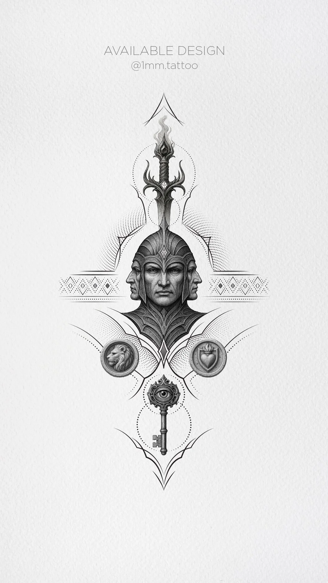 Omni Creed – Mythic Sentinel Tattoo Art by Tattoo Artist in Los Angeles ...