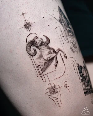 "Utah Spirit" Custom Fine Line Geometric Tattoo by Los Angeles Tattoo ...