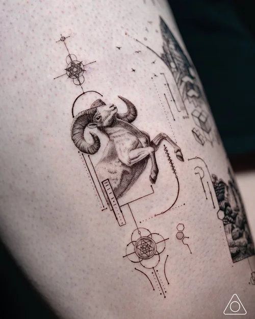 "Utah Spirit" Custom Fine Line Geometric Tattoo by Los Angeles Tattoo ...