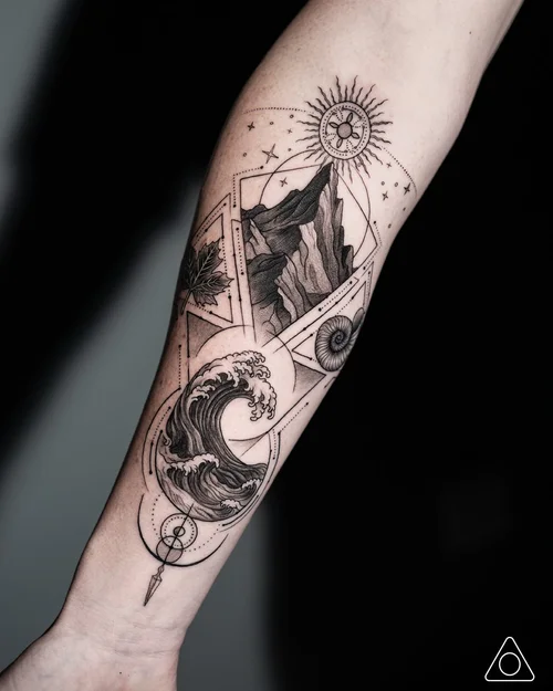Nature Converged – Fine Line Tattoo Art by Tattoo Artist in Albuquerque ...