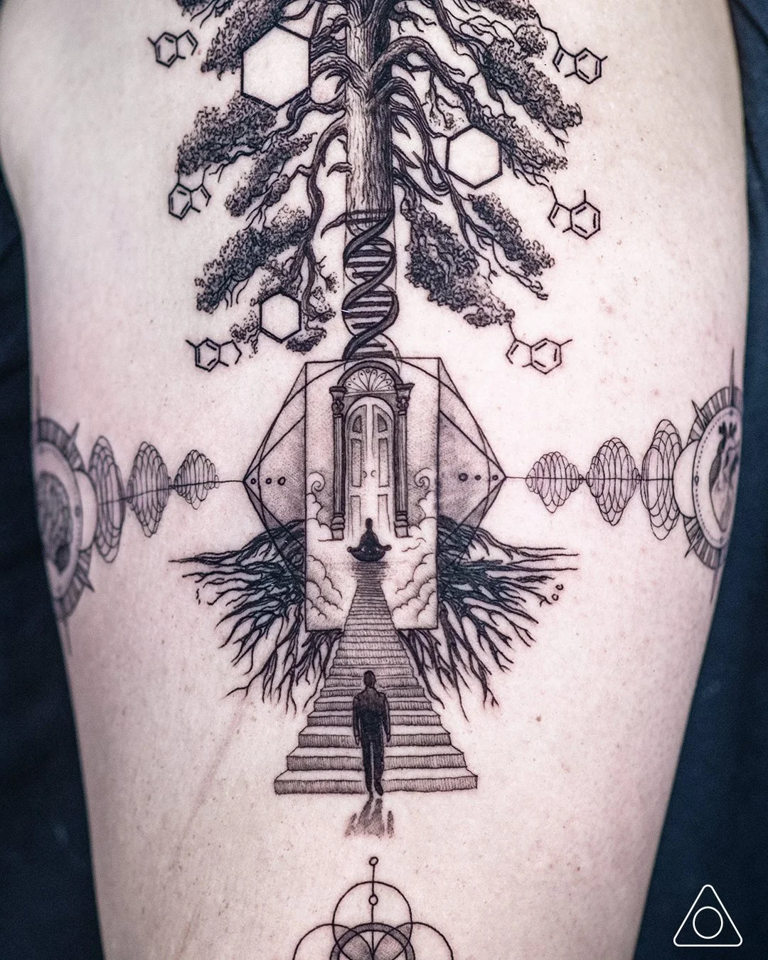 The Nexus Gate: Custom Tree of Life Fine Line Tattoo in Denver ...