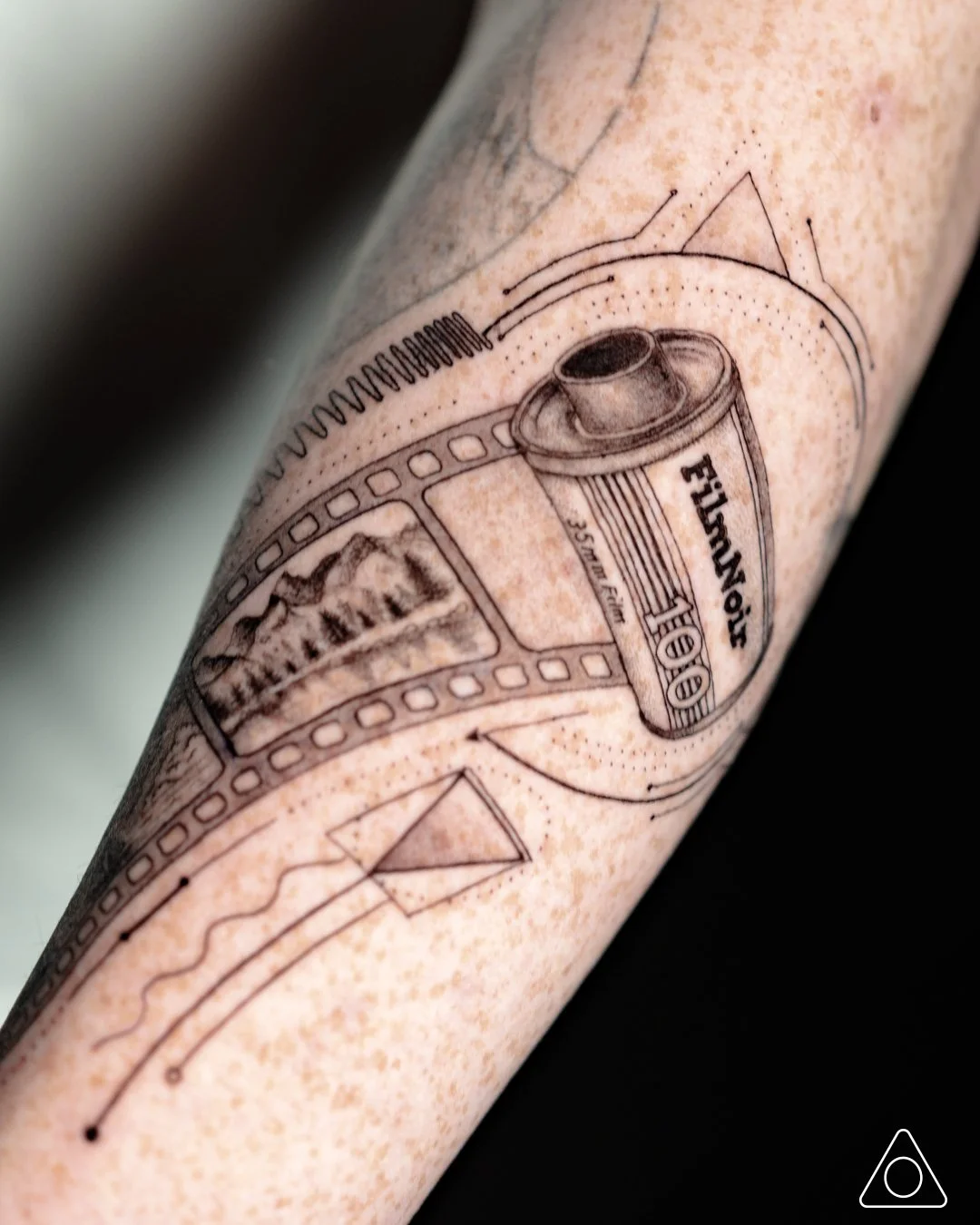 Fine Line Geometric Tattoo | Custom Photography Tattoo in Salt Lake ...