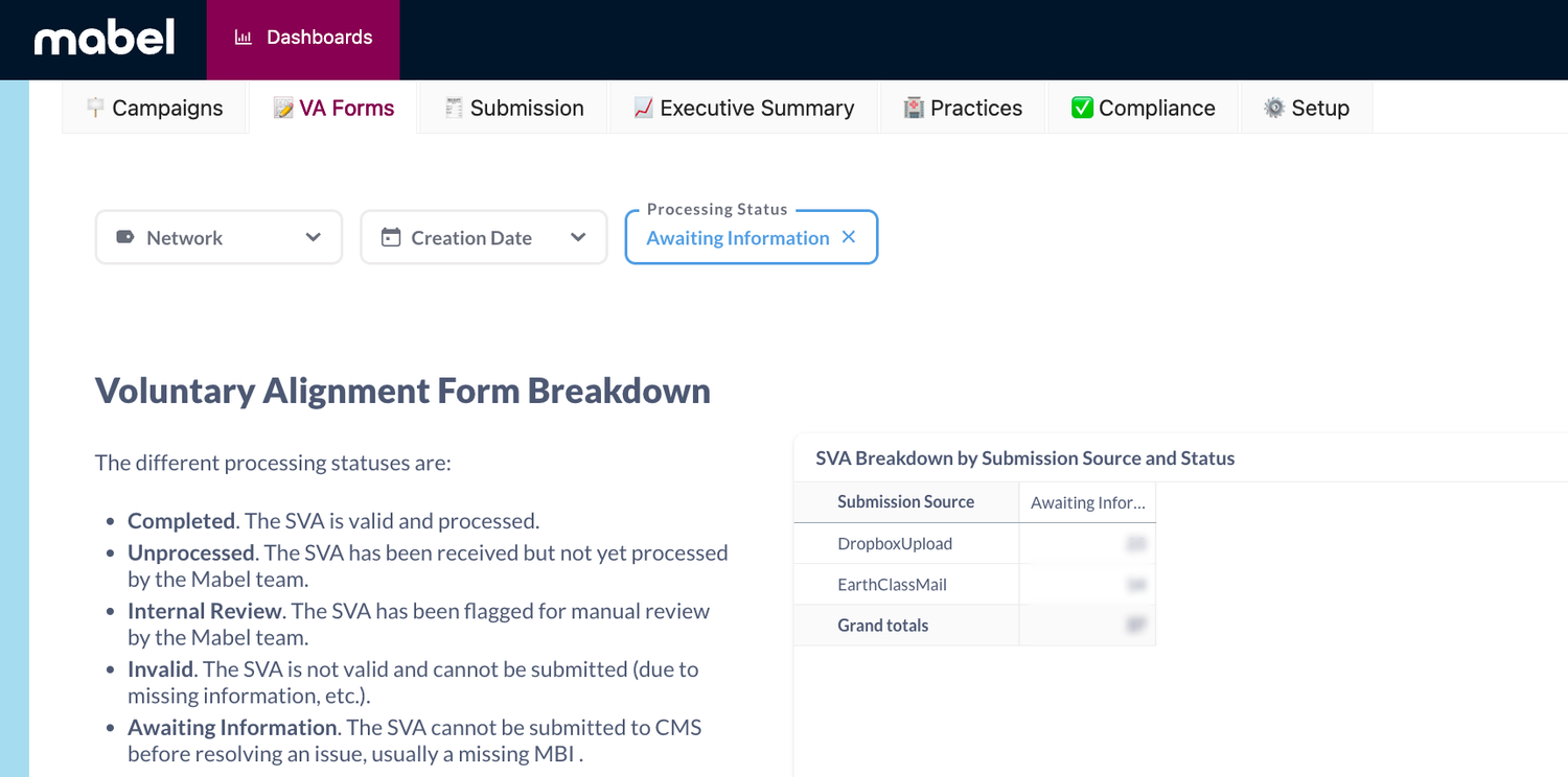 Mabel — Resolving Voluntary Alignment Form Issues