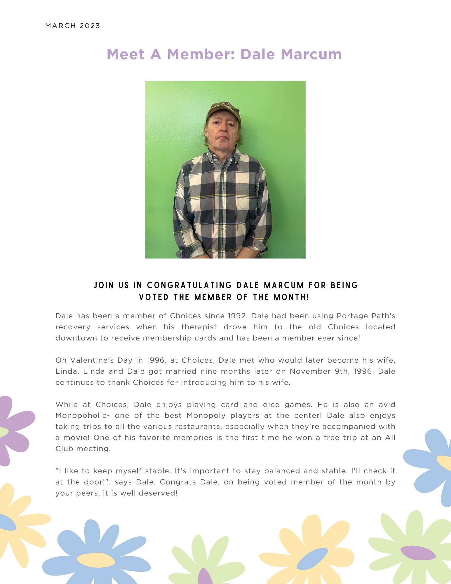 March 2023 Newsletter — Choices