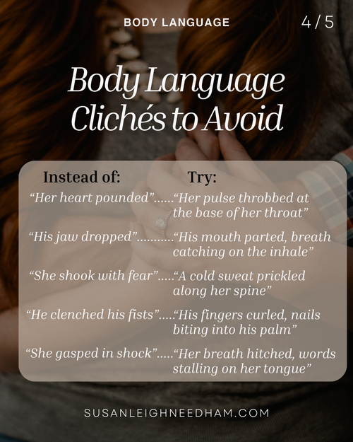 Body Language Writing to Keep Readers Hooked | Susan Leigh Needham