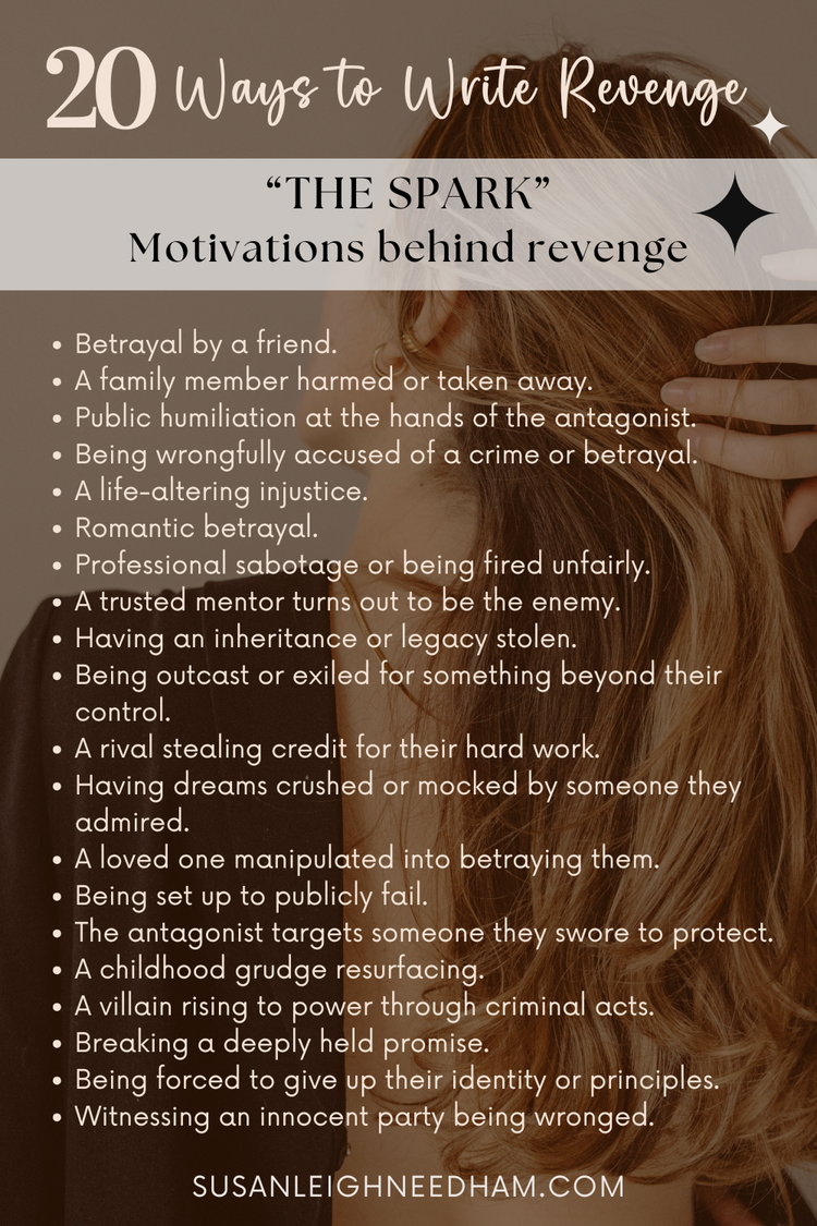 120 Revenge Story Ideas | Susan Leigh Needham