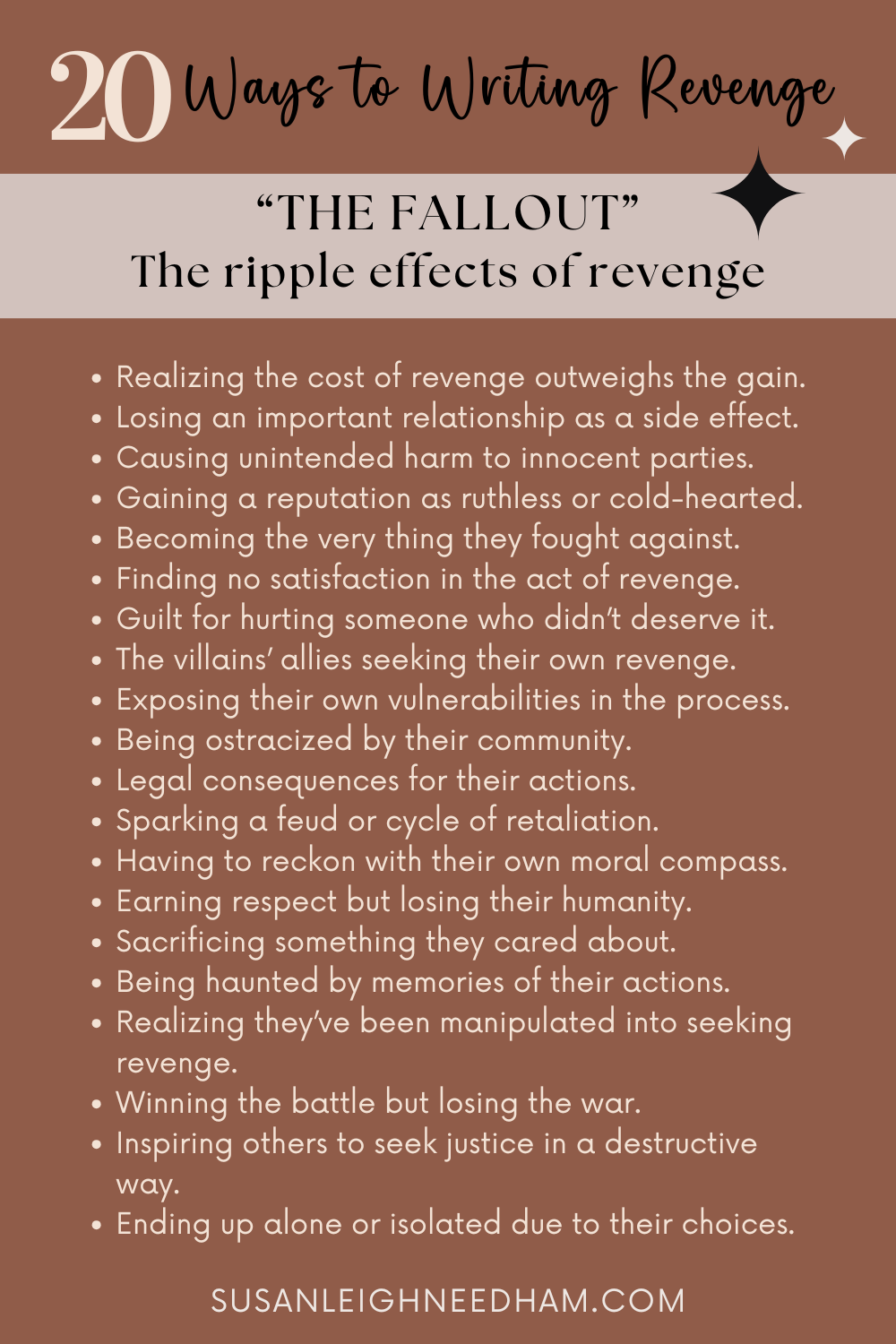 120 Revenge Story Ideas | Susan Leigh Needham