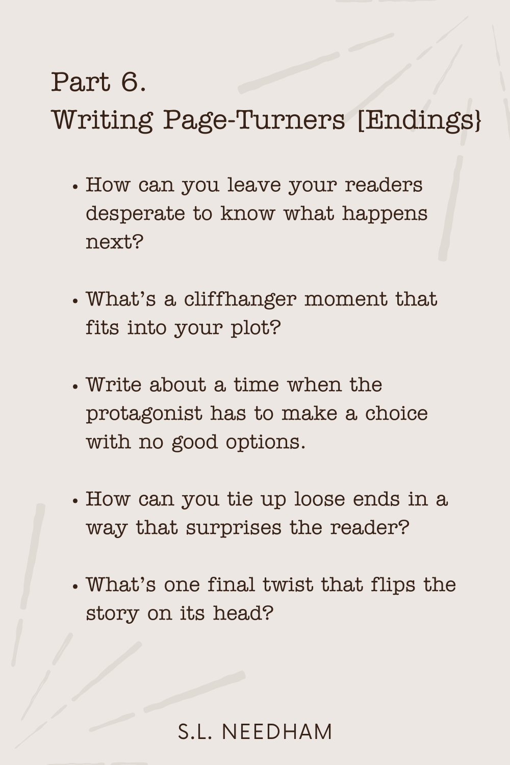 60 Prompts for Writing Plots Full of Page-Turning Tension | Susan Leigh ...