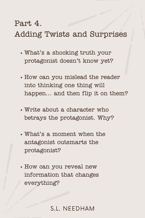 60 Prompts for Writing Plots Full of Page-Turning Tension | Susan Leigh ...
