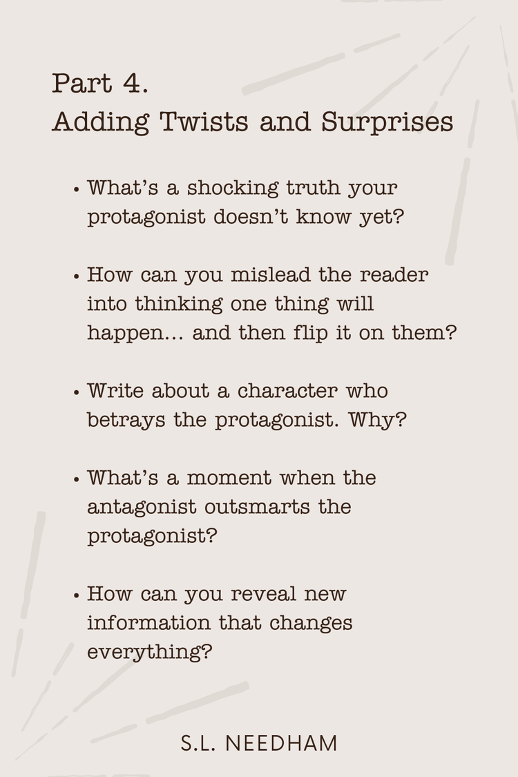 60 Prompts for Writing Plots Full of Page-Turning Tension | Susan Leigh ...
