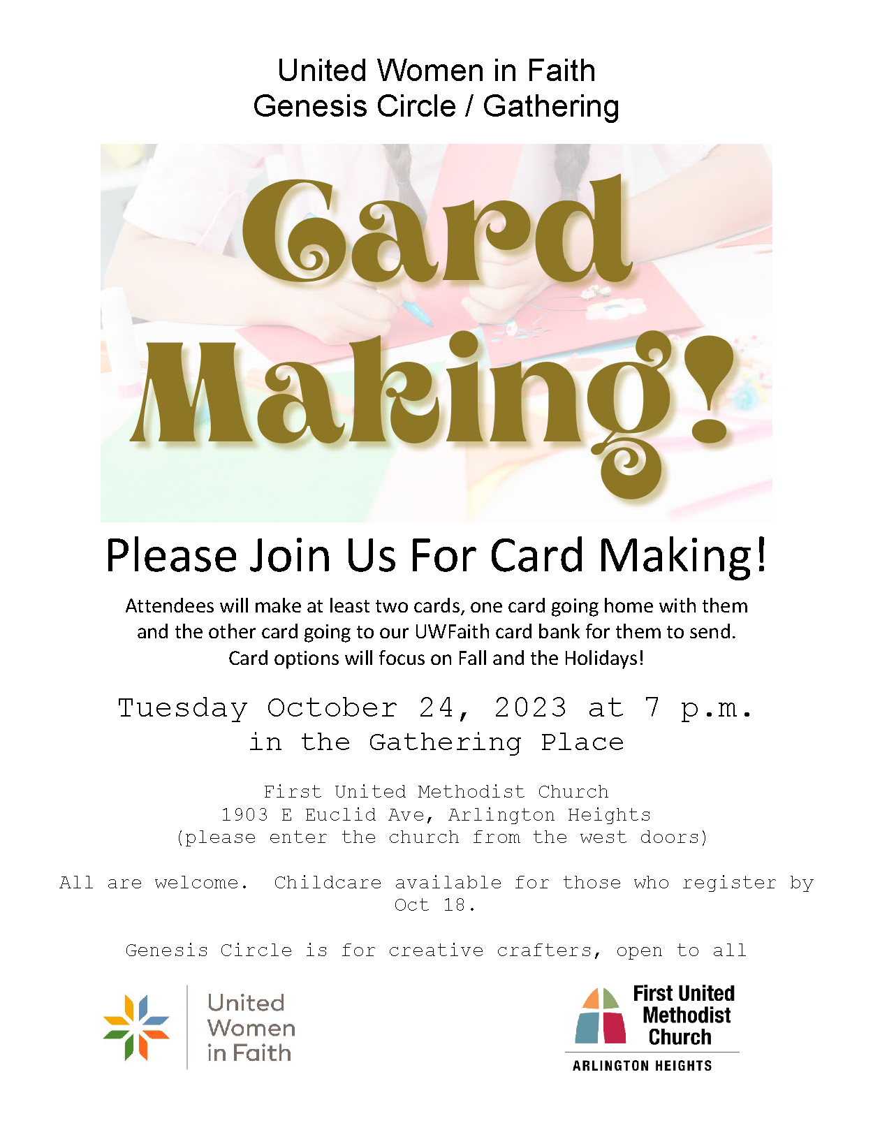 Card Making! with United Women in Faith Genesis Circle — First United ...