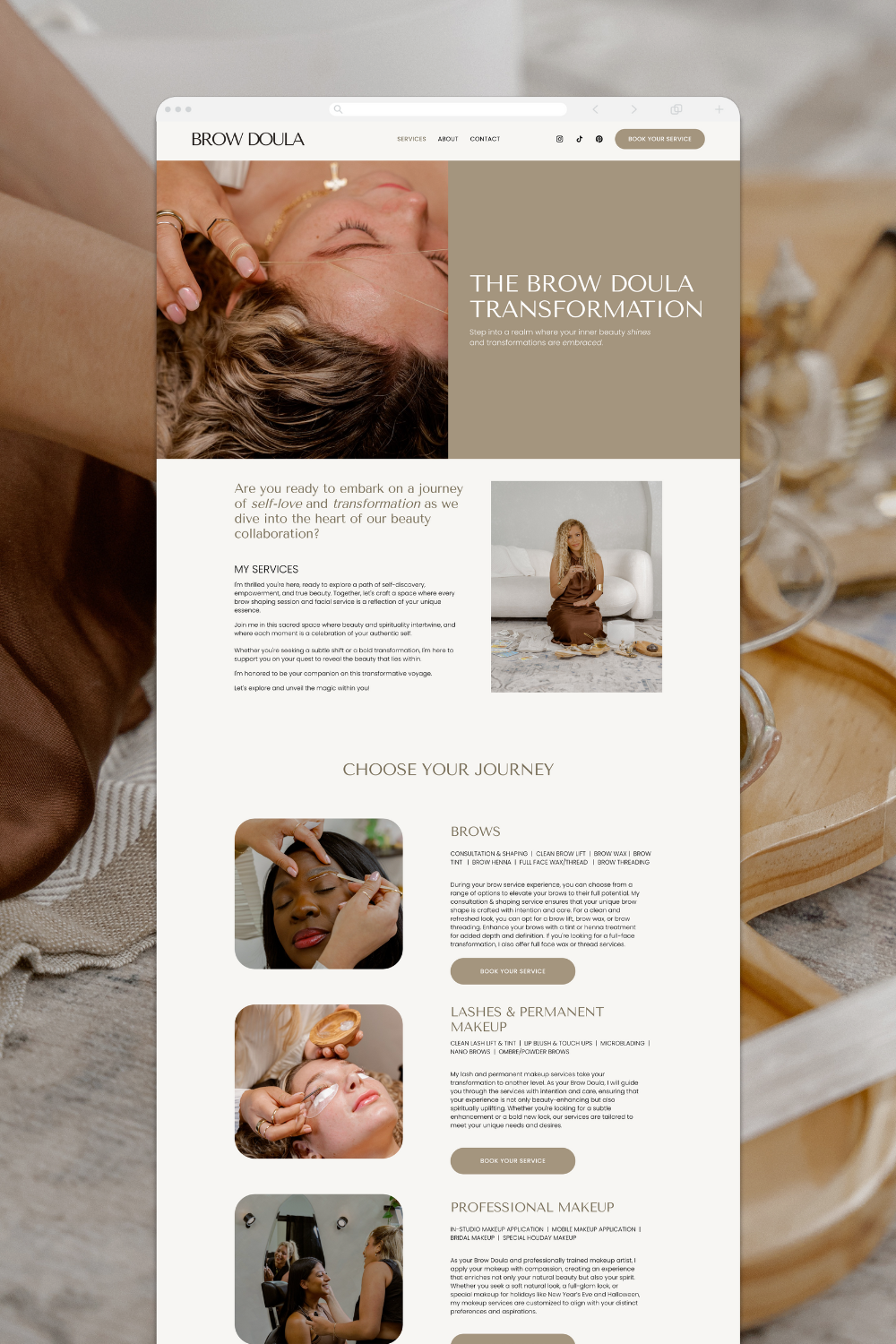 n/volve collective - Website and Brand Design for Brow Expert and ...