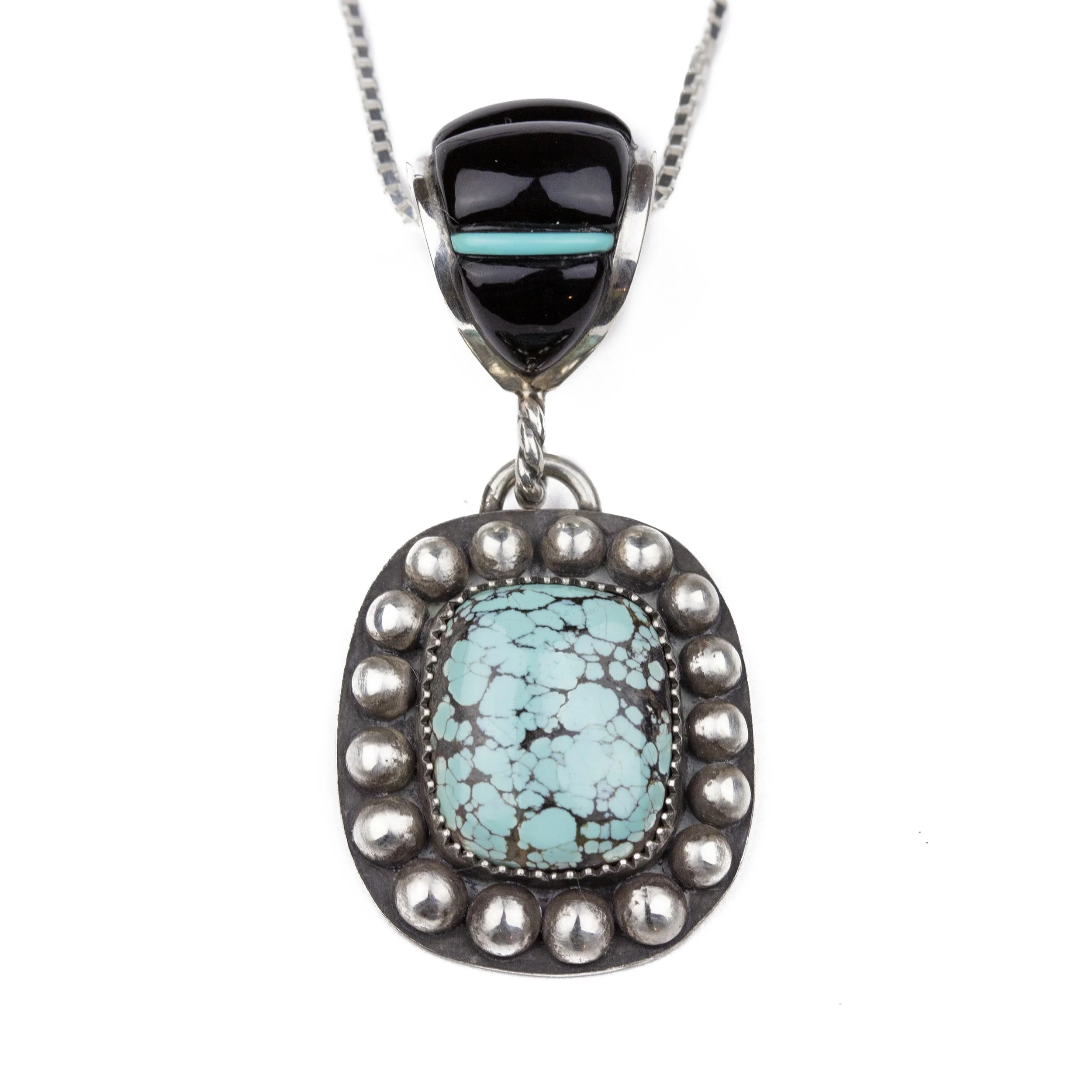 Labradorite + Howlite Cameo Necklace — Caitlin Albritton Jewelry