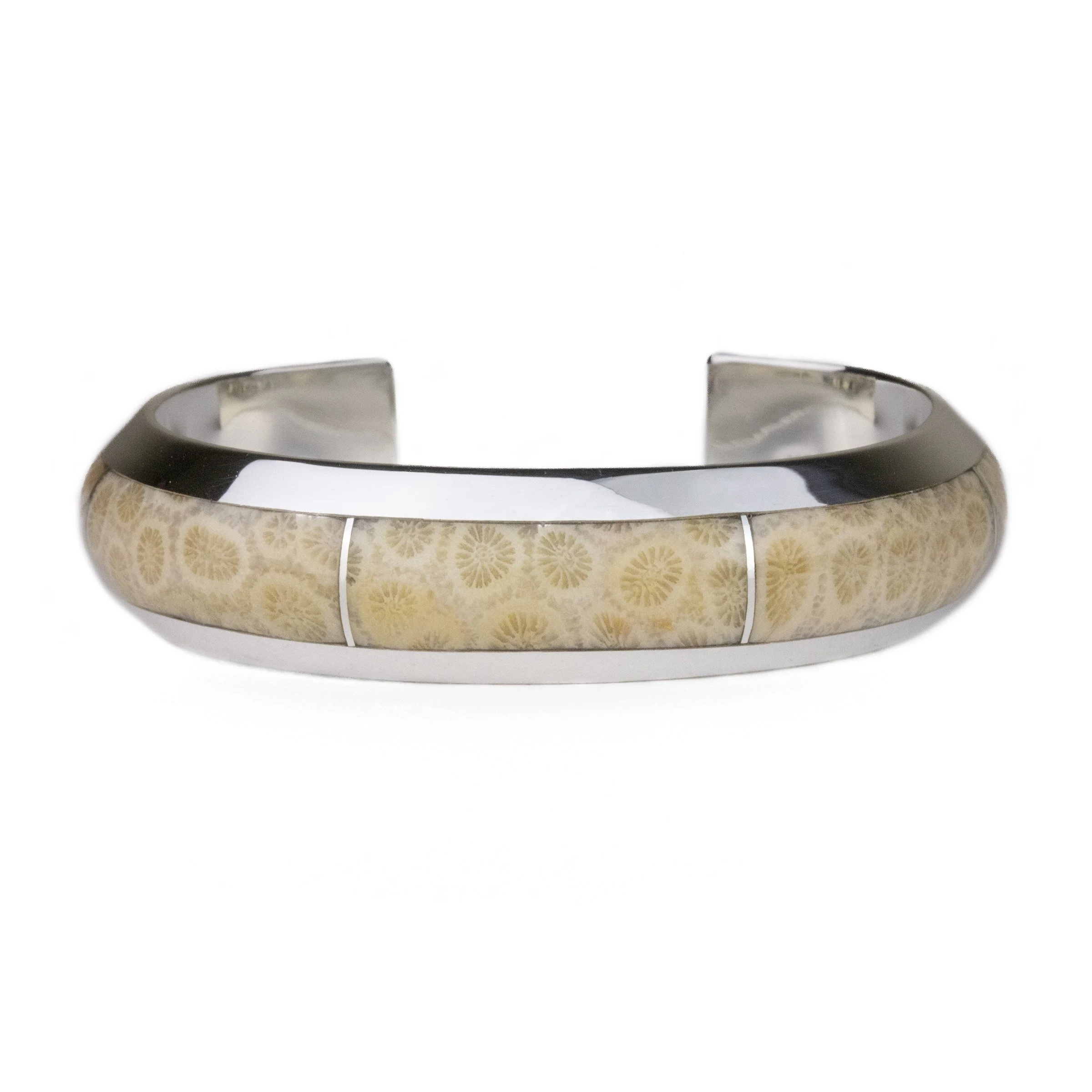 Deep Stretch Inlay Cuff Bracelet — Caitlin Albritton Jewelry