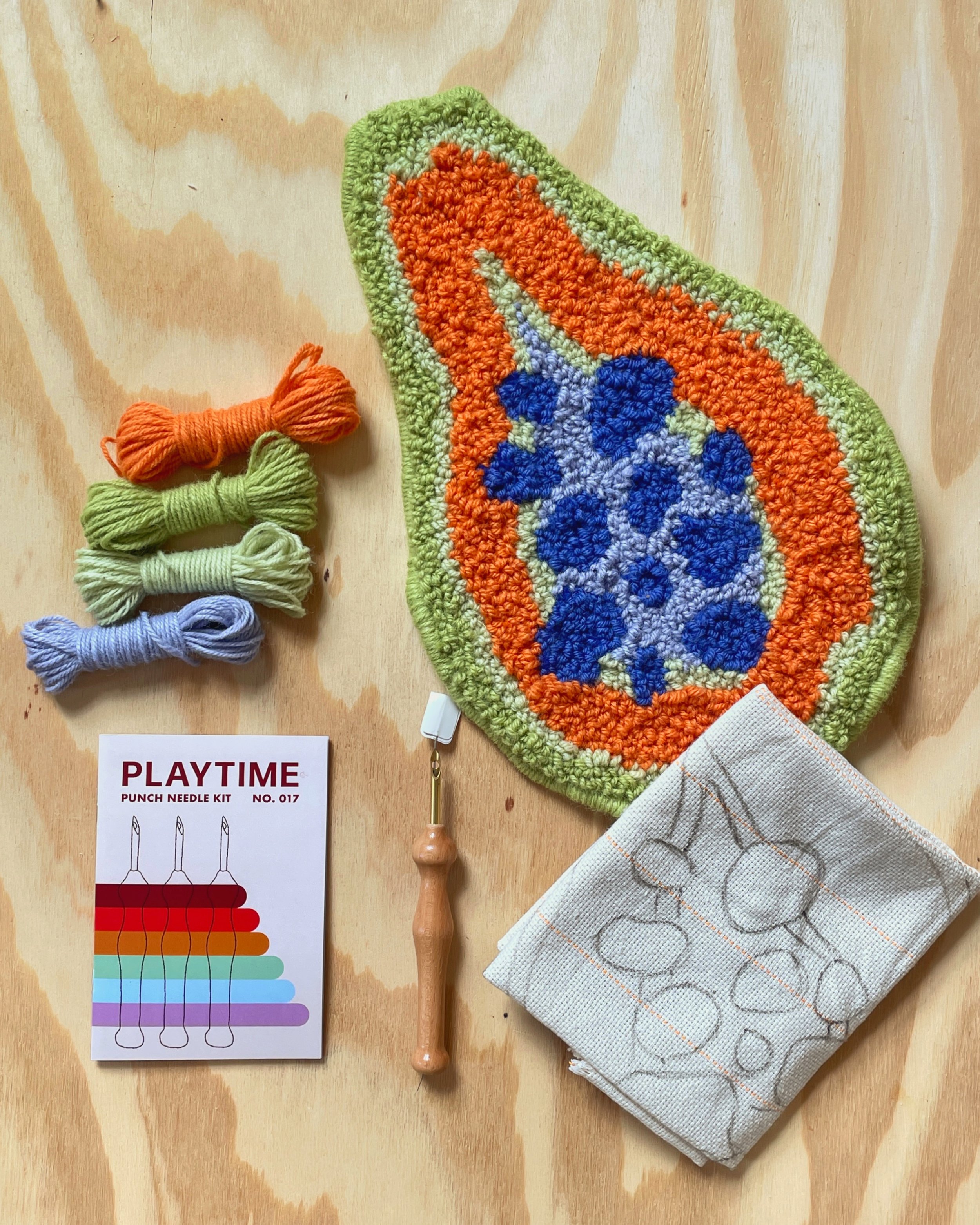 funky flower punch needle kit — LMTWEET | art & design