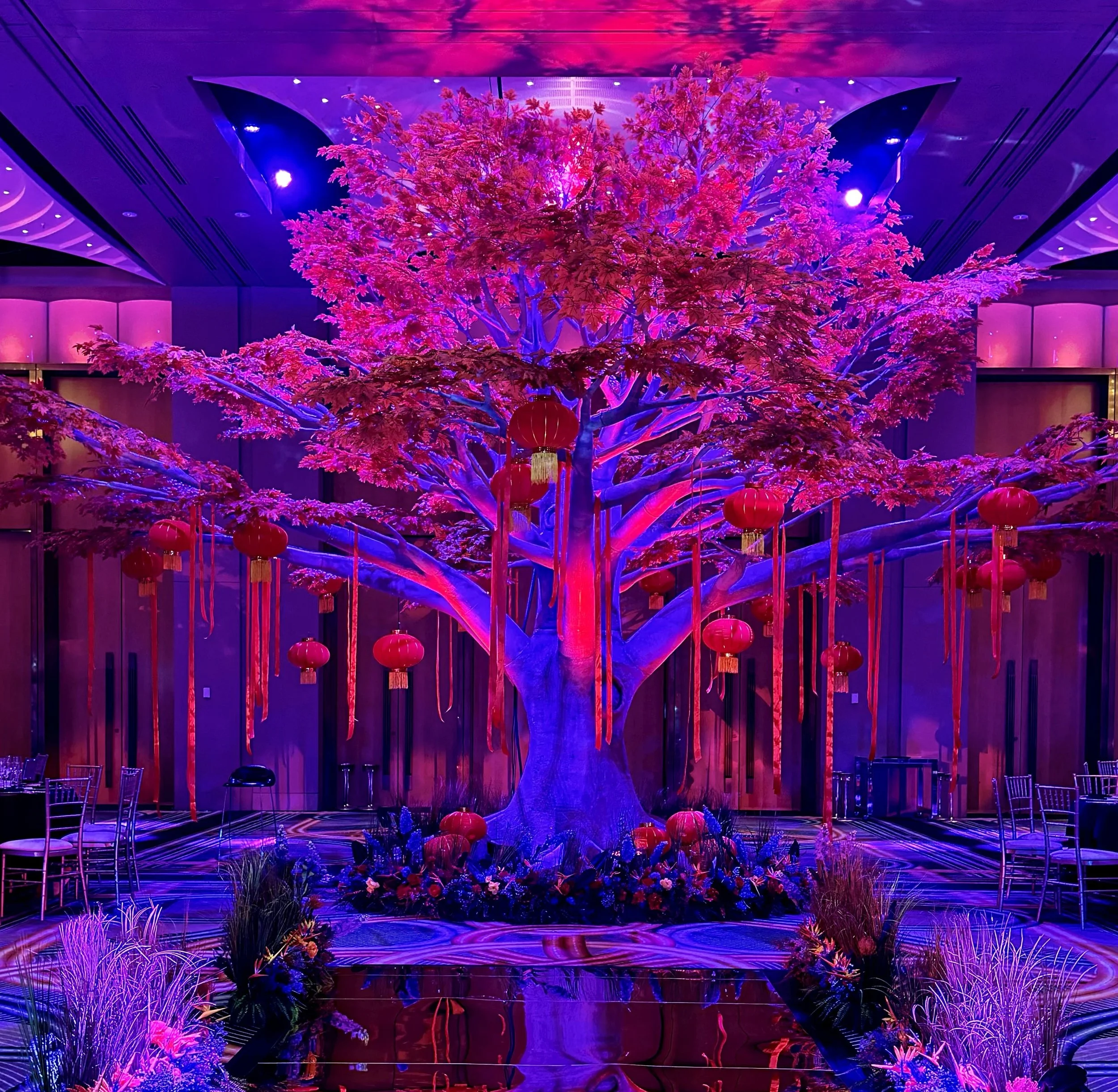 Giant Lifelike Artificial Tree Hire — Autumn Grove Events