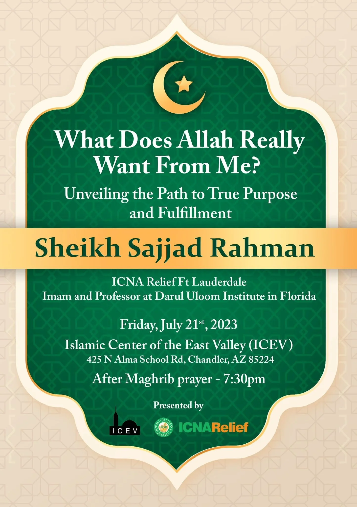 ICEV ICNA Relief - Sheikh Sajjad Rahman — Arizona Trade Network