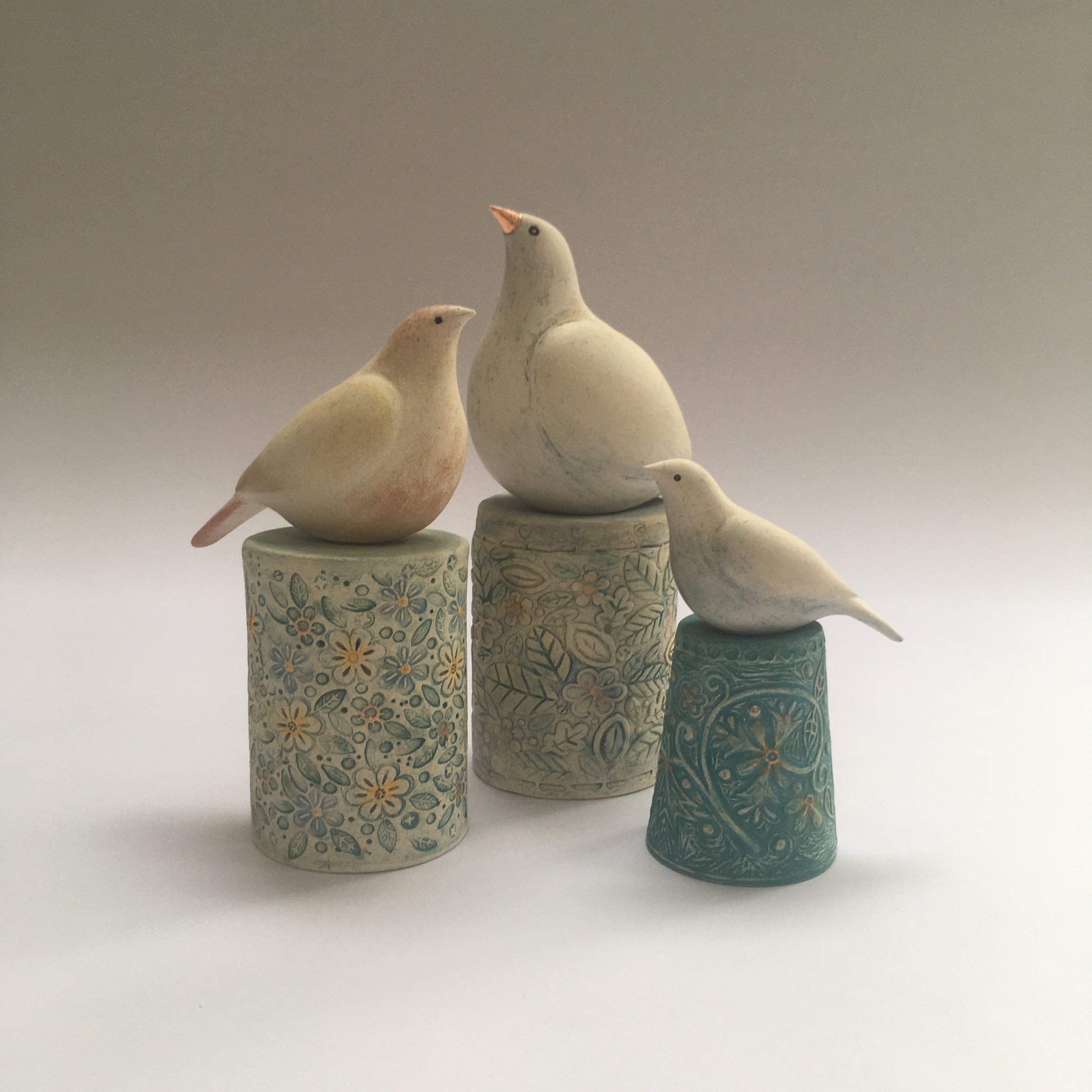 Gallery of new and current work, plates, vessels and bird forms ...