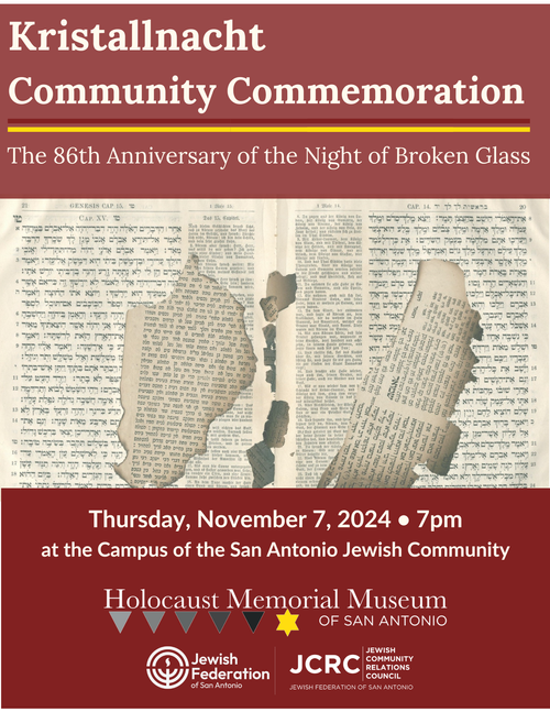 Kristallnacht Community Commemoration: Never to be Forgotten — The ...