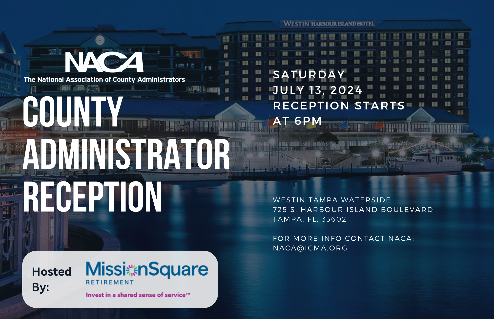 NACA Events at NACo Annual 2024 — National Association of County ...
