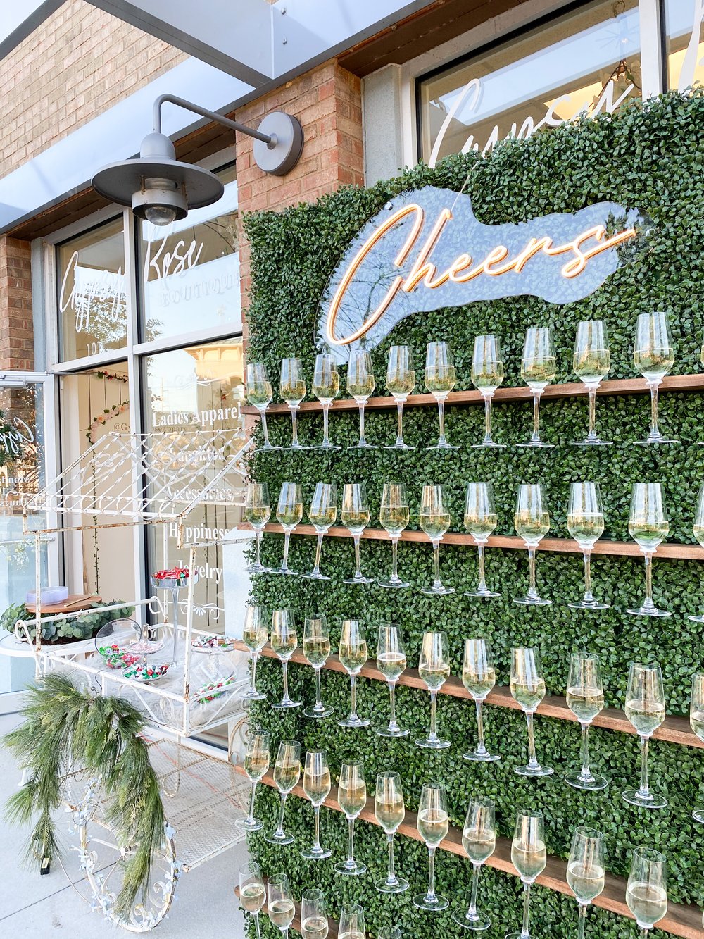 Fizz & Foam Champagne Wall Gallery — Fizz & Foam Mobile Bar