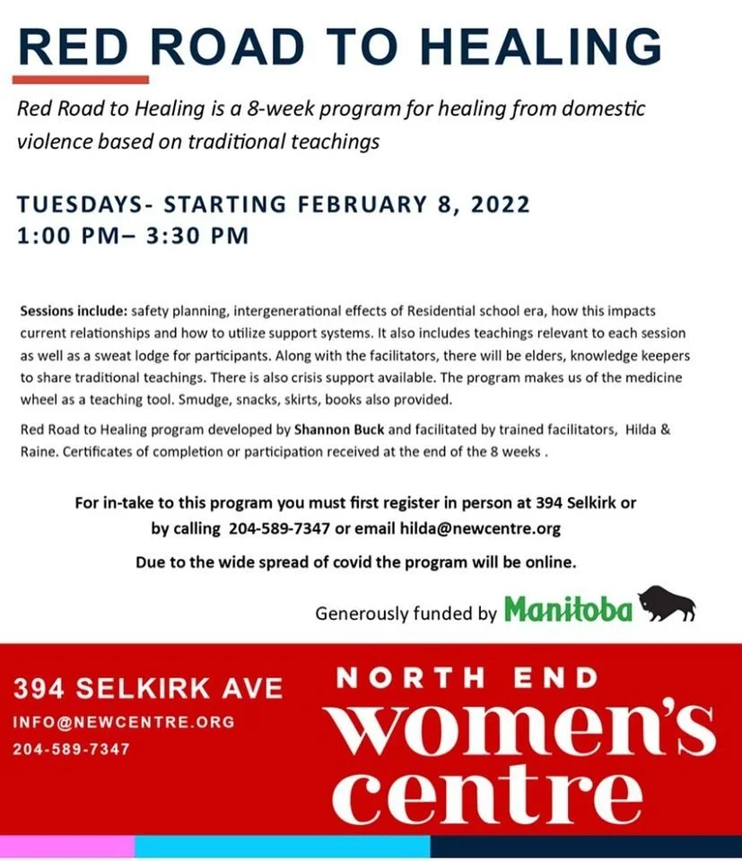 NEWC Red Road to Healing Program — Indigenous Vision For The North End