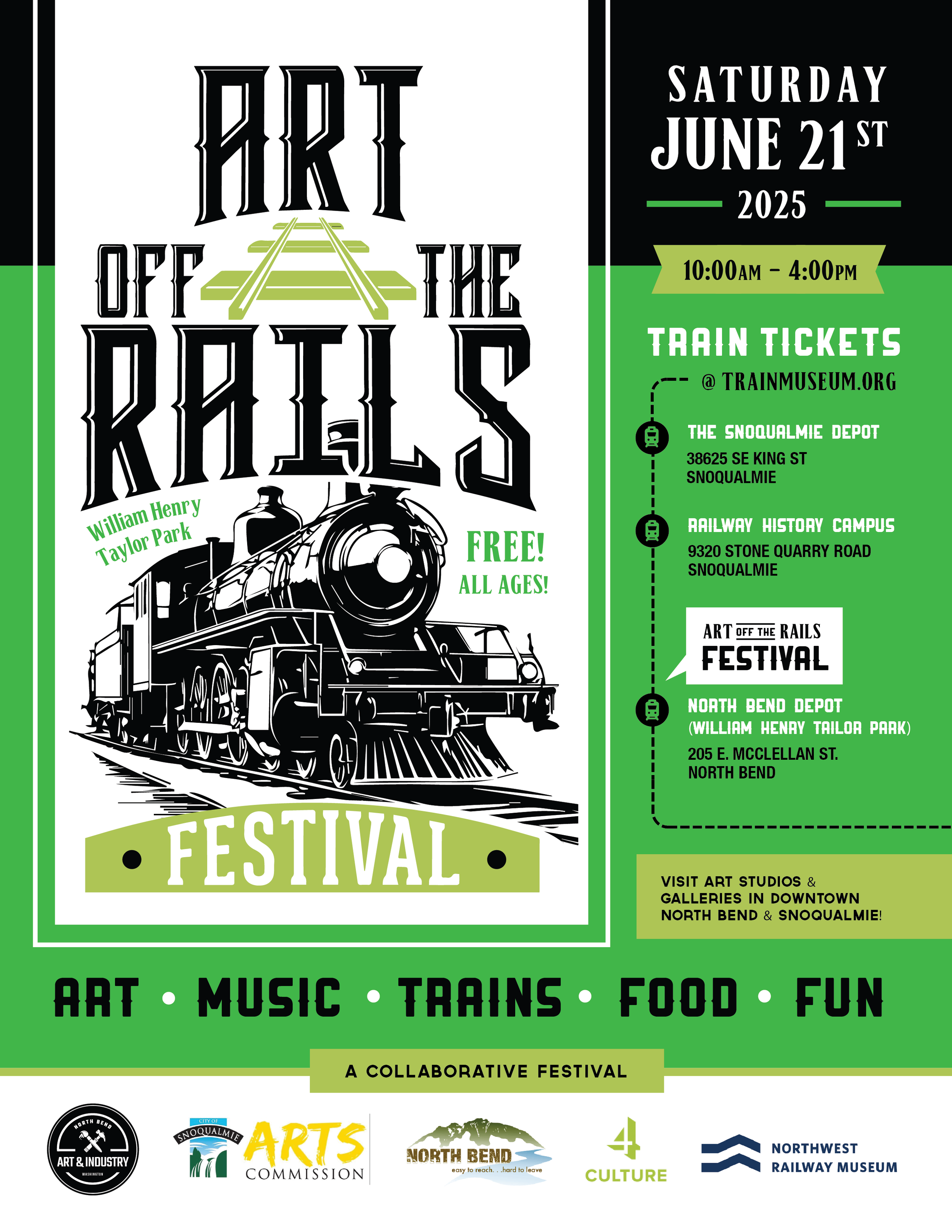 Art Off The Rails — Snoqualmie Valley Center for Creativity