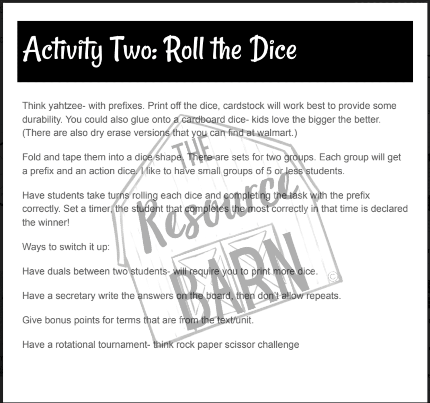 Agricultural Mechanics Sub Plans — The Resource Barn