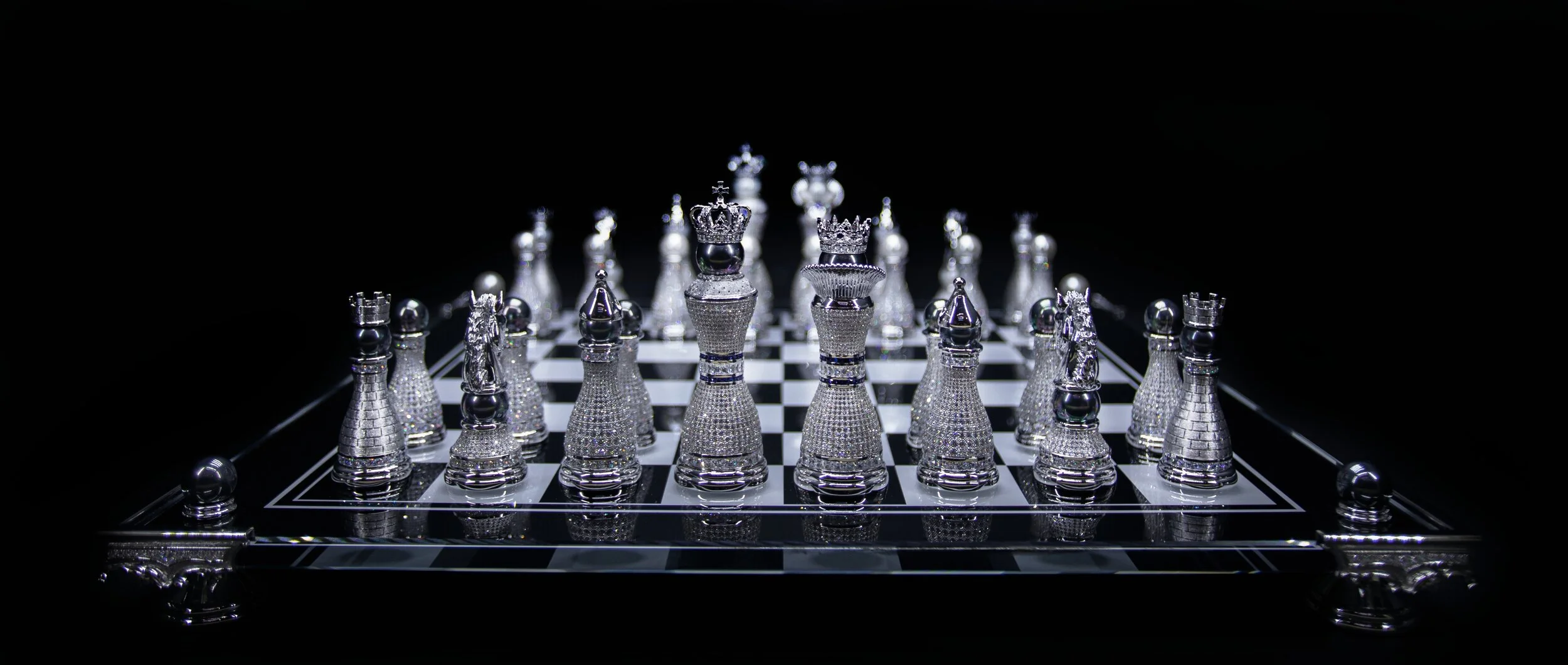 Pearl Royale Chess Set — Colin Burn Art