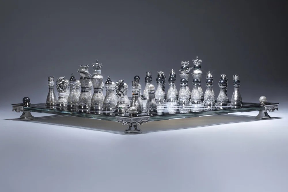 Pearl Royale Chess Set | Experience Luxury Chess Today — Colin Burn Art