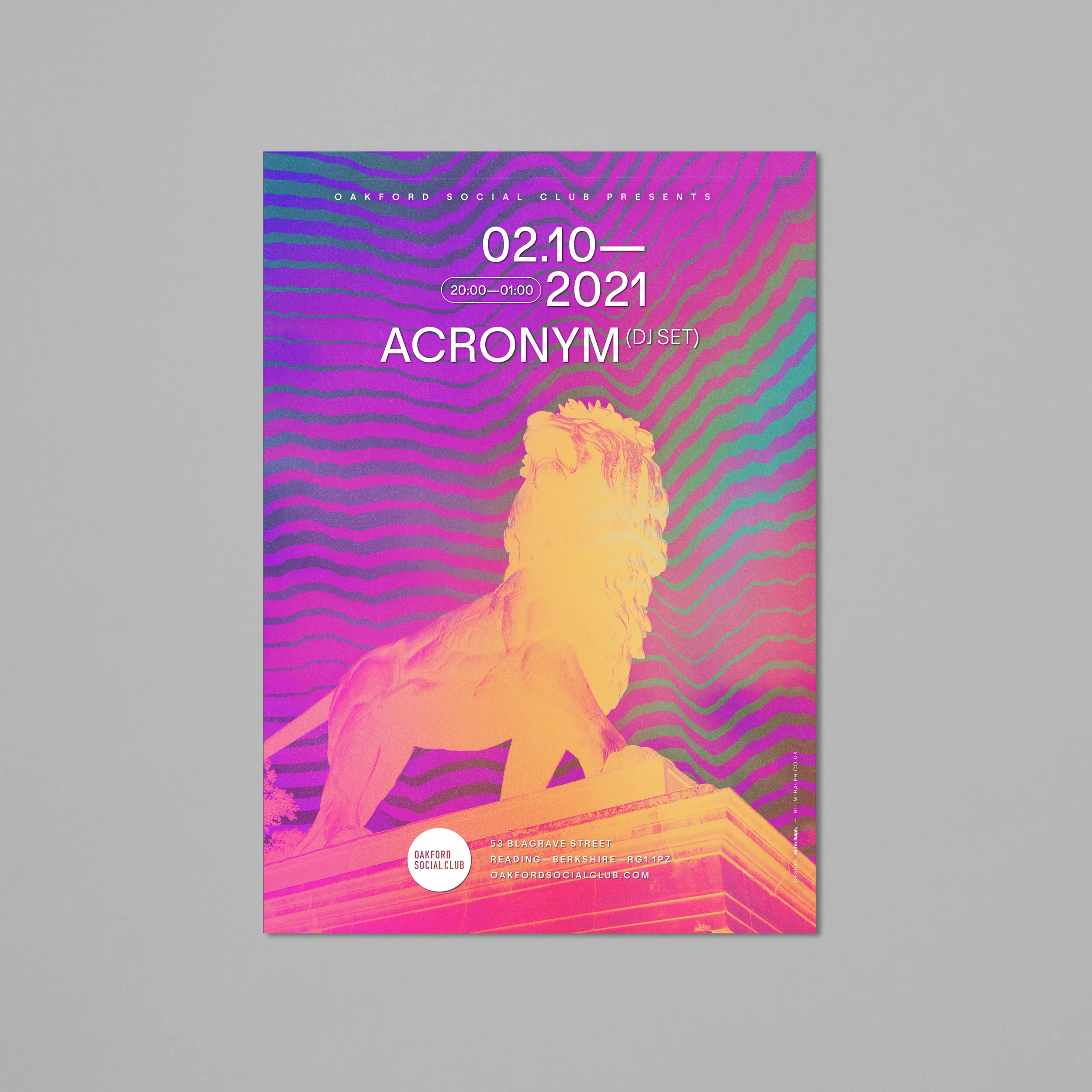 Acronym OSC October Poster — Hi. I'm Ralph.