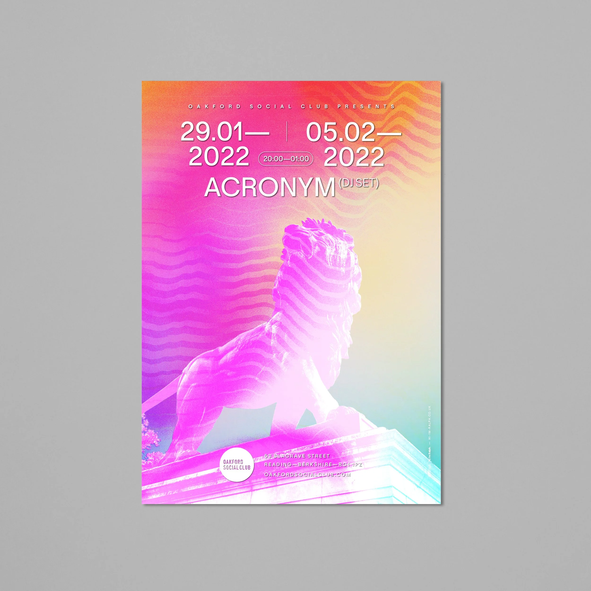 Acronym OSC January & February Poster — Hi. I'm Ralph.