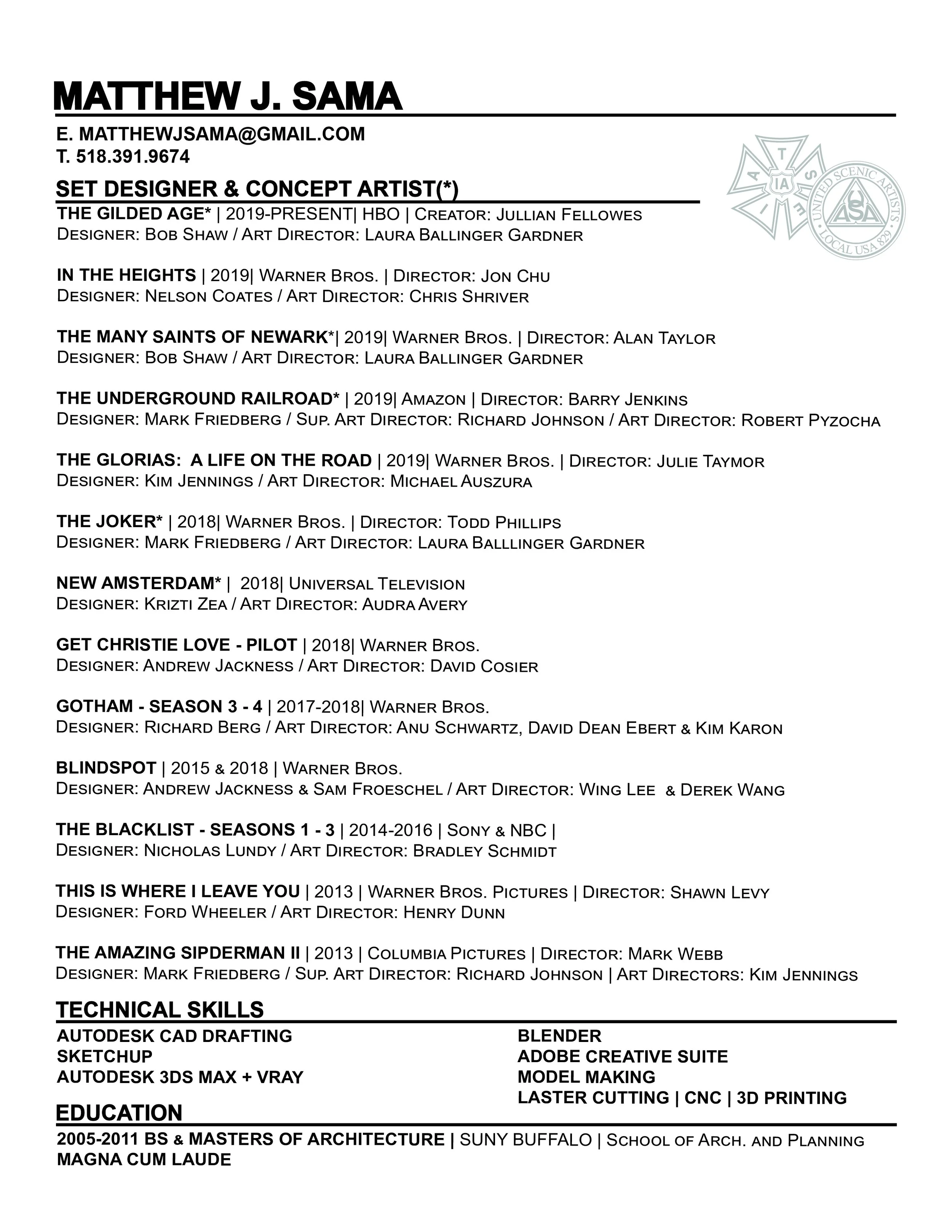 RESUME — Matthew Sama