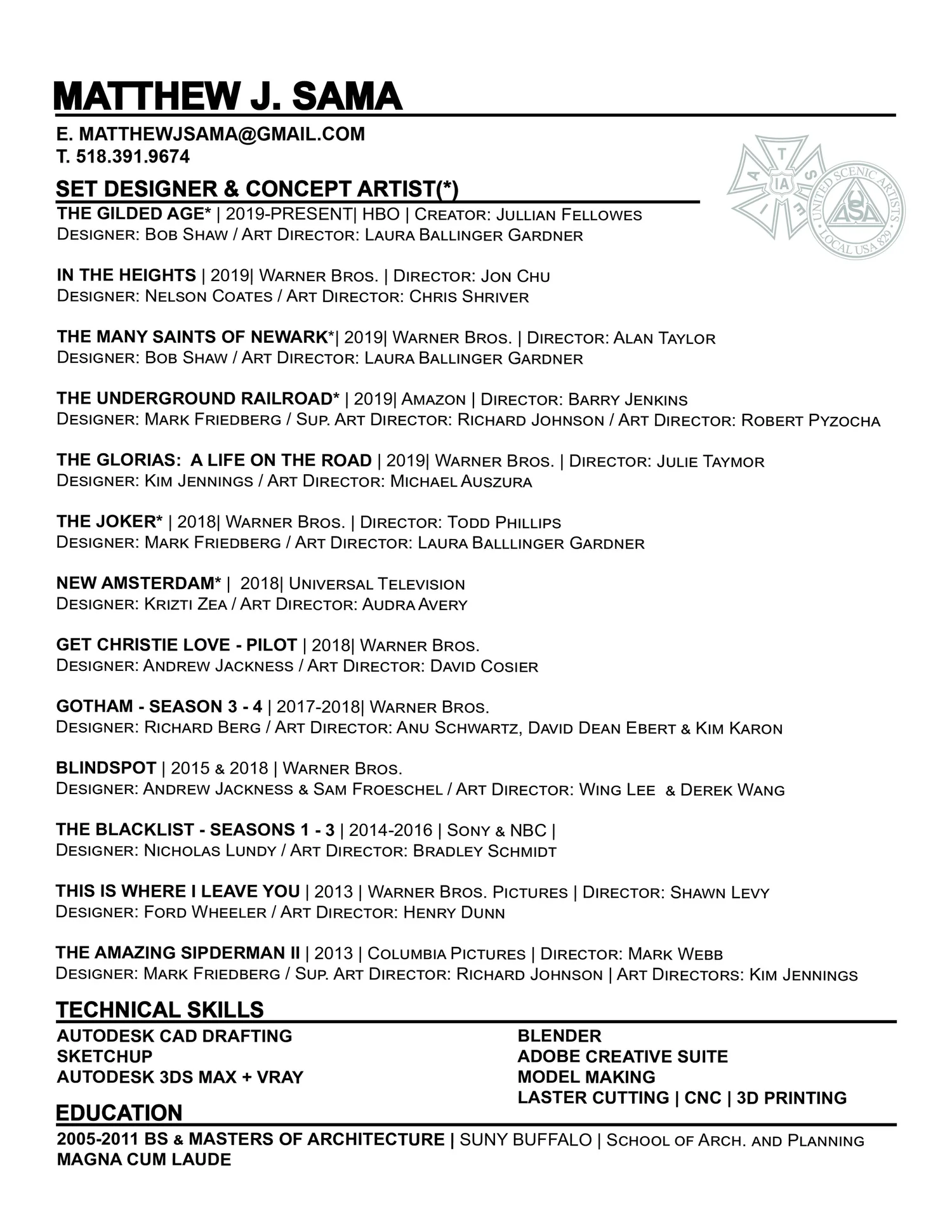 RESUME — Matthew Sama