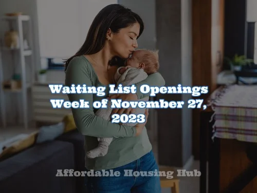 Section 8 Waiting List Openings November 20, 2023 — Affordable Housing Hub