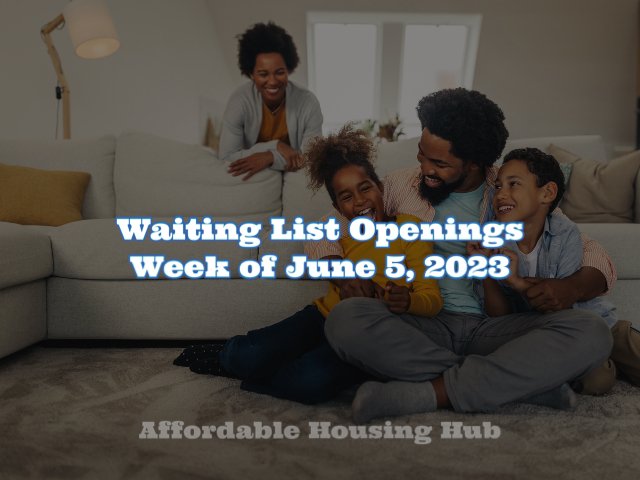 Section 8 Waiting List Openings June 5, 2023 — Affordable Housing Hub Section 8 Waiting List Openings June 5, 2023 — Affordable Housing Hub