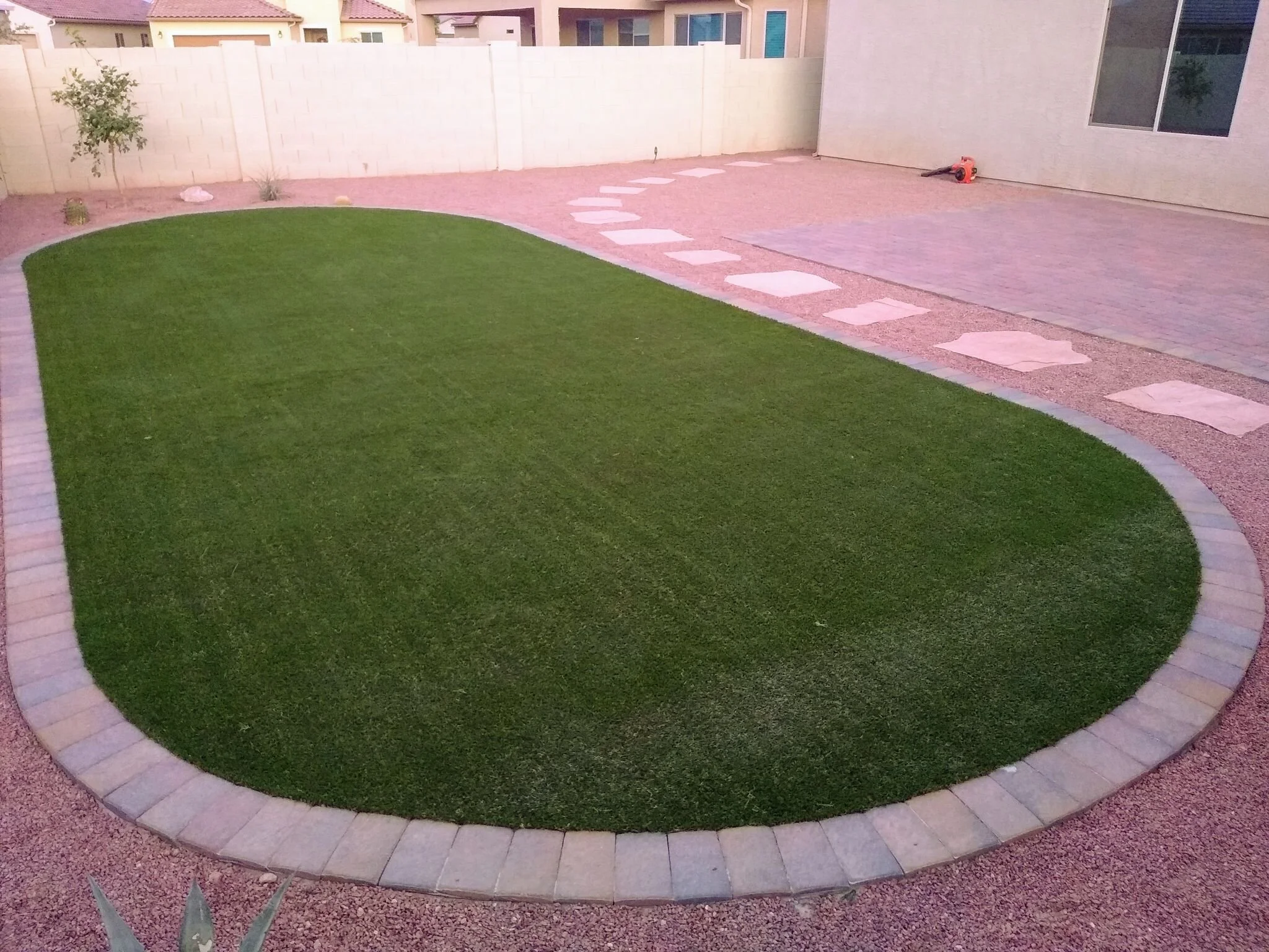 Artificial Turf and Travertine — Spearpoint Landscaping