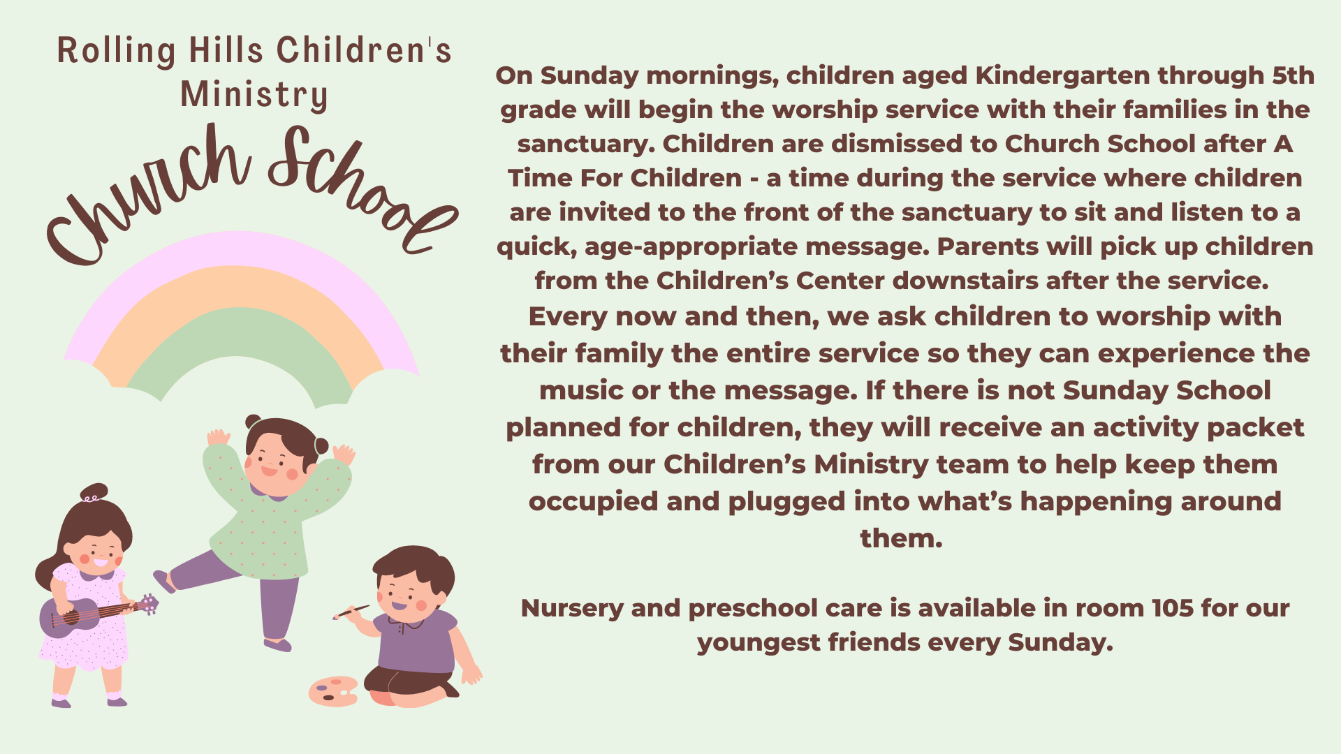 Children’s Ministry — Rolling Hills Church
