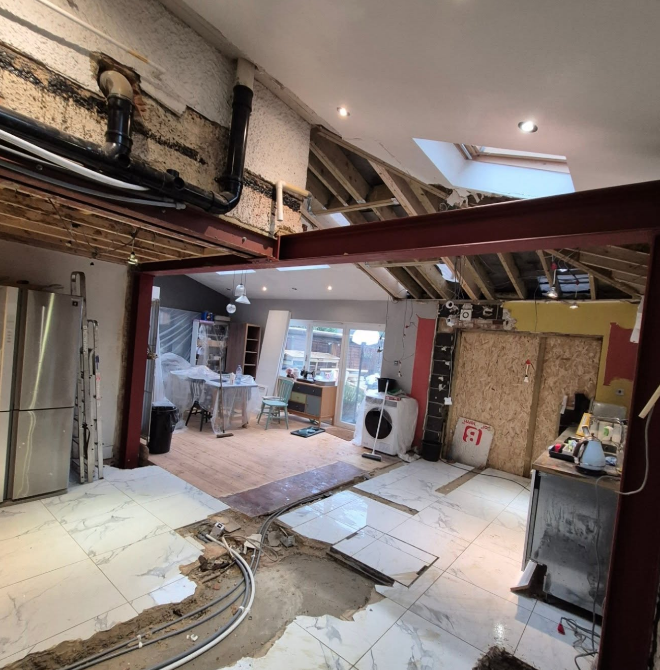 Partial Wall Removal & RSJ Installation in St Albans | Wall Away Ltd