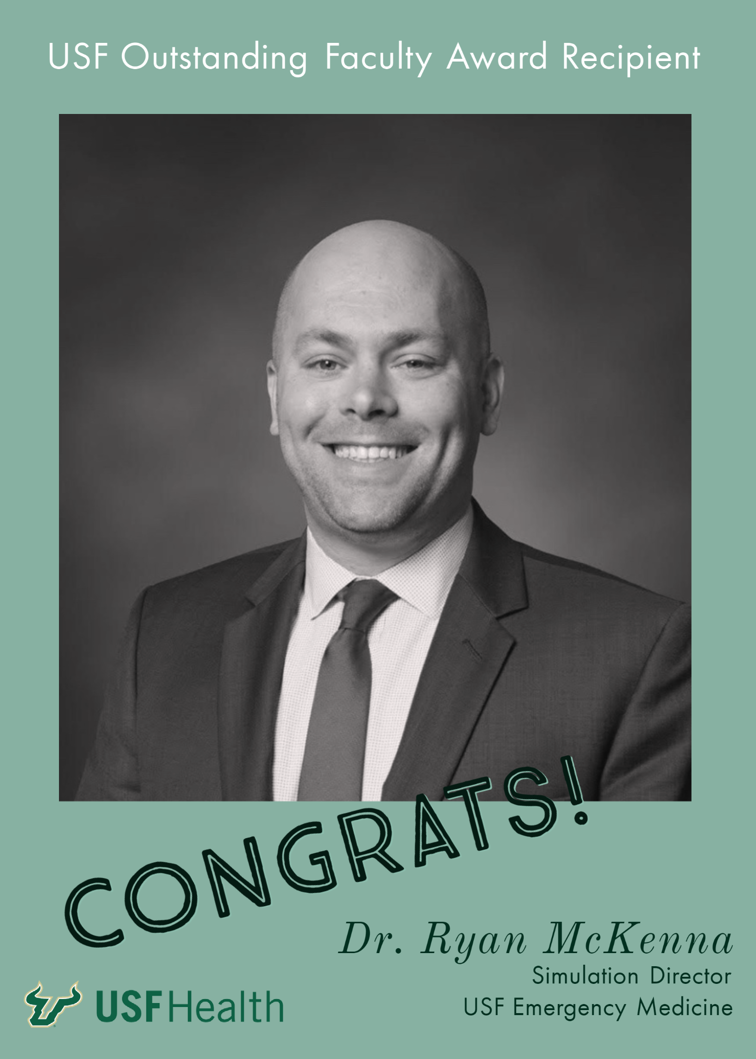 Dr. Ryan McKenna, Emergency Physician, Named the 2021 USF MCOM ...