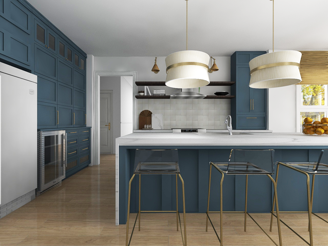 Williamsburg Kitchen - Virtual Design — Julie Kay Design Studio