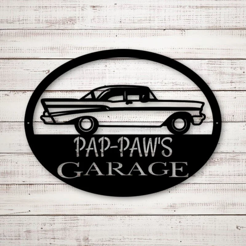 57' Chevy Car Heirloom Metal Sign — Gen2Come Metals