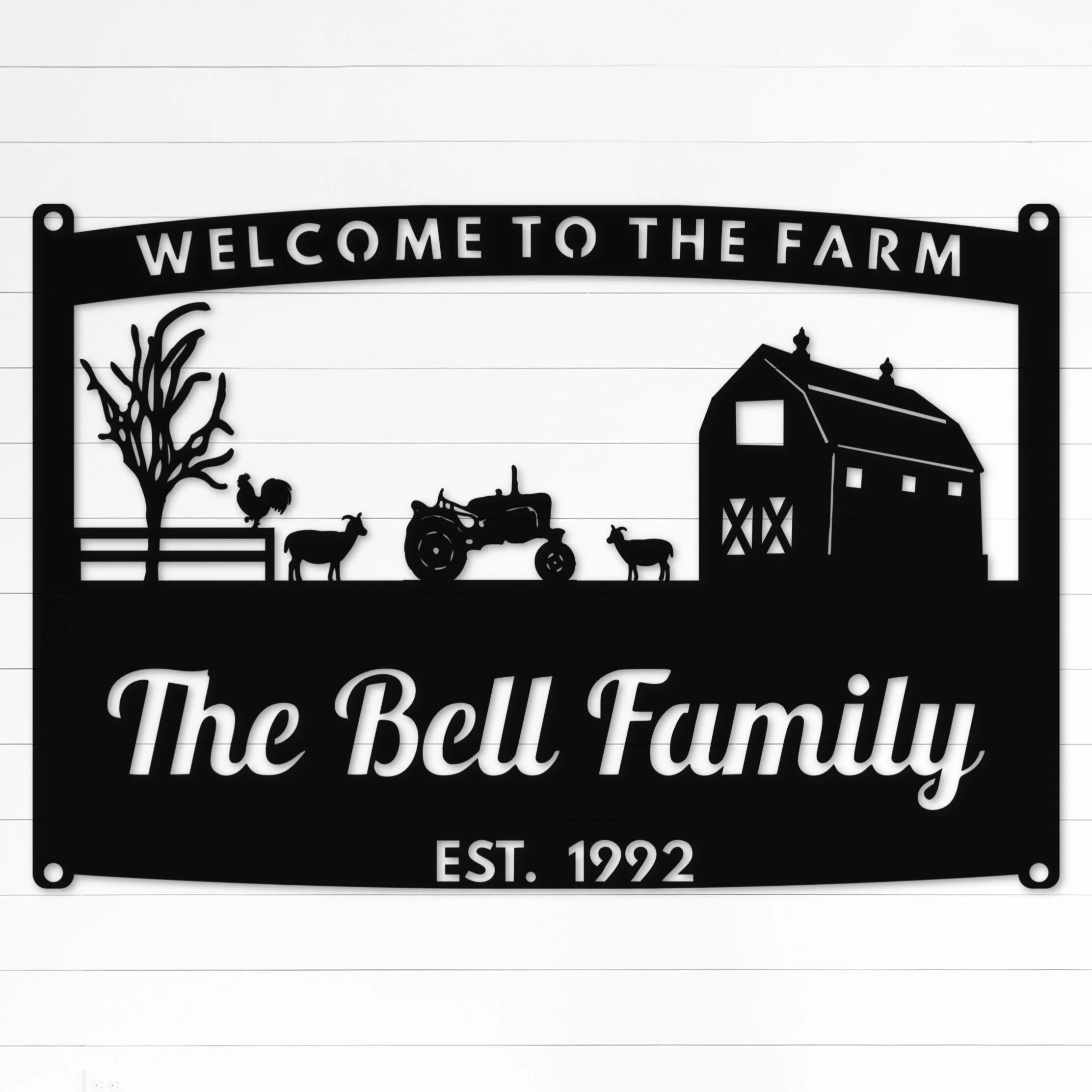 Farm Life Heirloom Metal sign — Gen2Come Metals