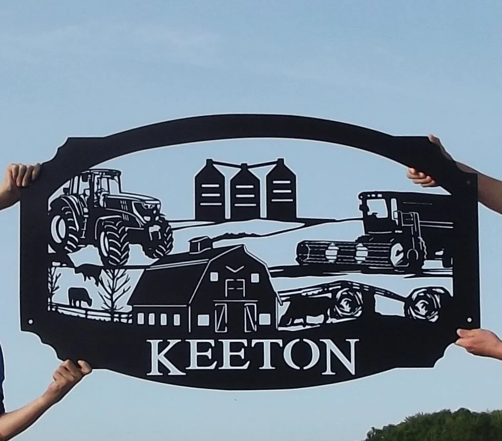 Combine Farming Heirloom Metal Sign — Gen2Come Metals