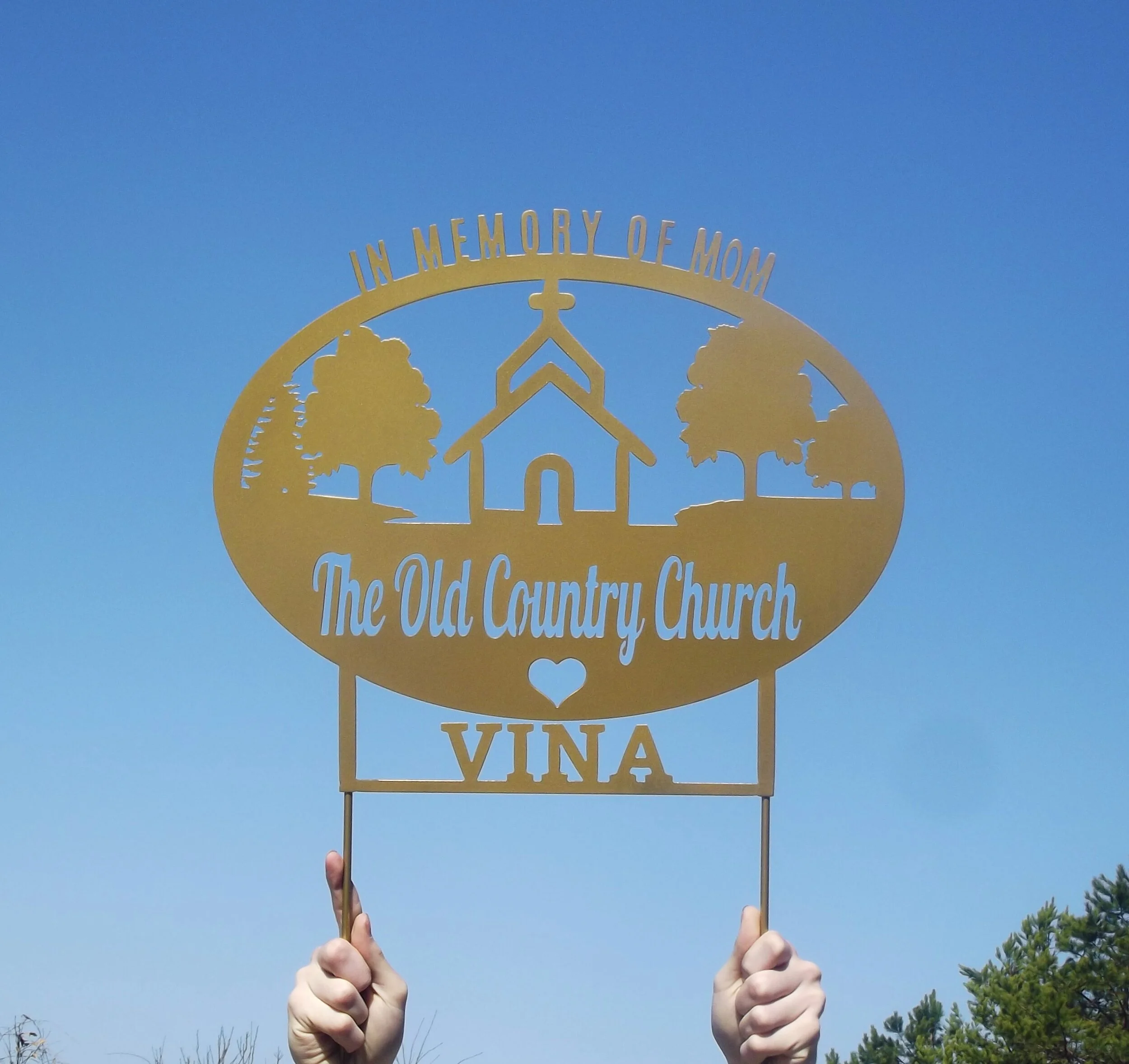 Church Memorial Heirloom Metal Sign — Gen2Come Metals